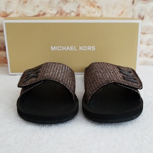 Michael Kors | Shoes | New Michael Kors Mk Slides | Poshmark